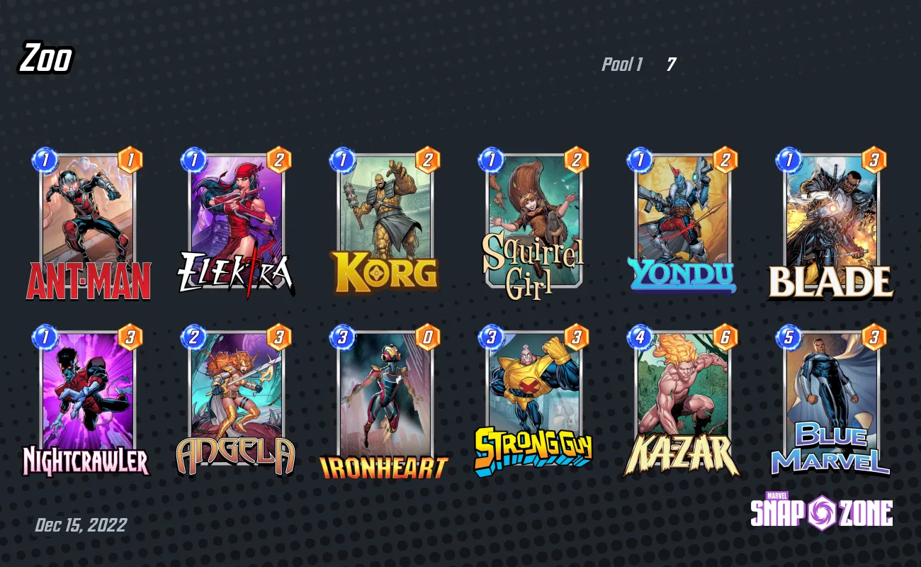 Zoo - Decks - Marvel Snap Zone